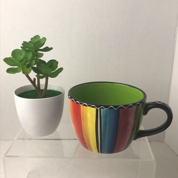 Certified International | Dining | Nwot Certified International Nancy Green Multicolored Serape ...